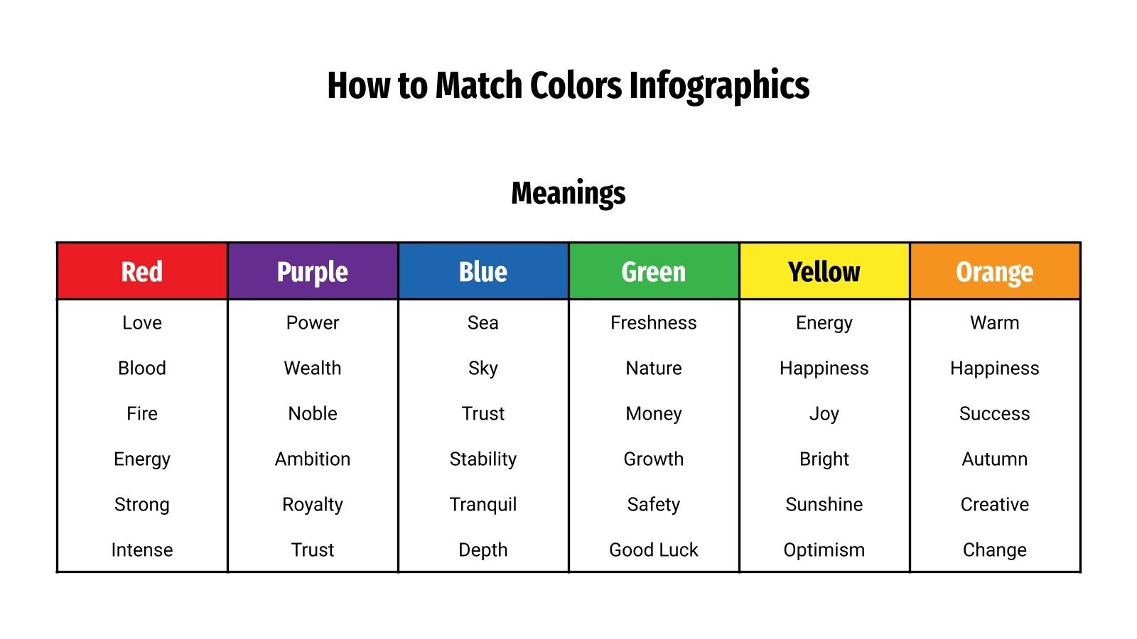 How to Match Colors Infographics | Google Slides & PowerPoint