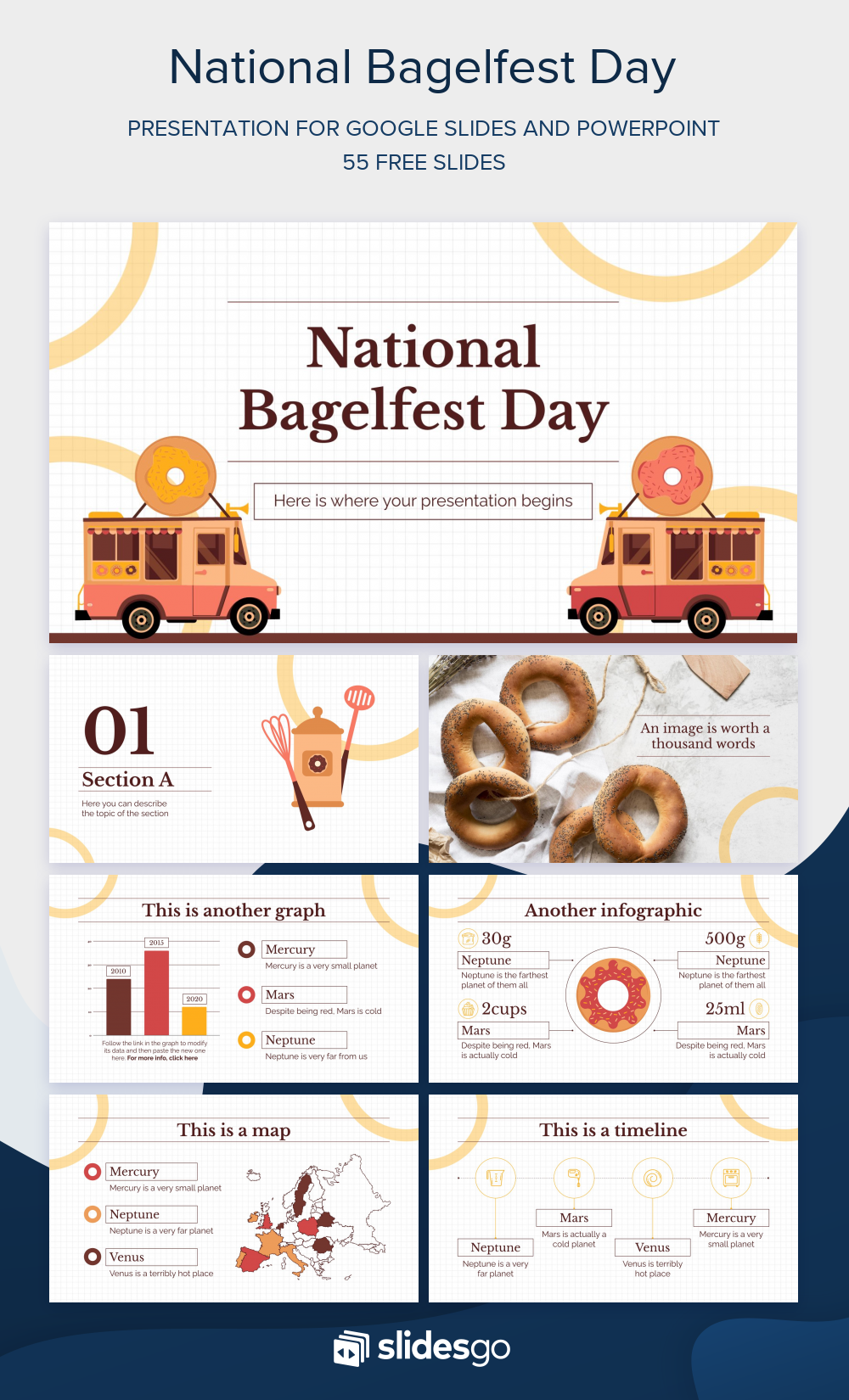 National Bagelfest Day | Google Slides & PPT template