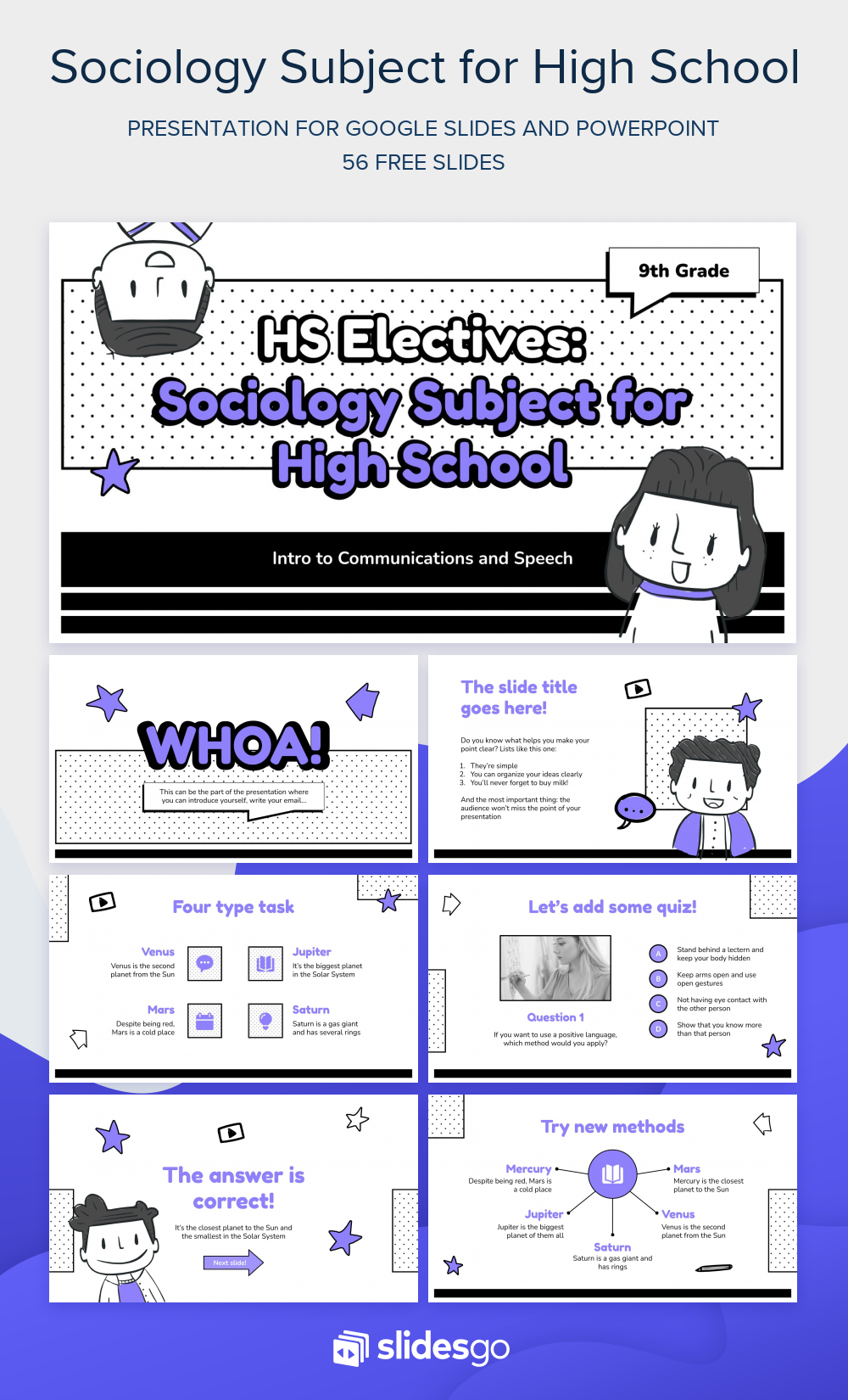 Sociology Subject for High School | Google Slides & PowerPoint
