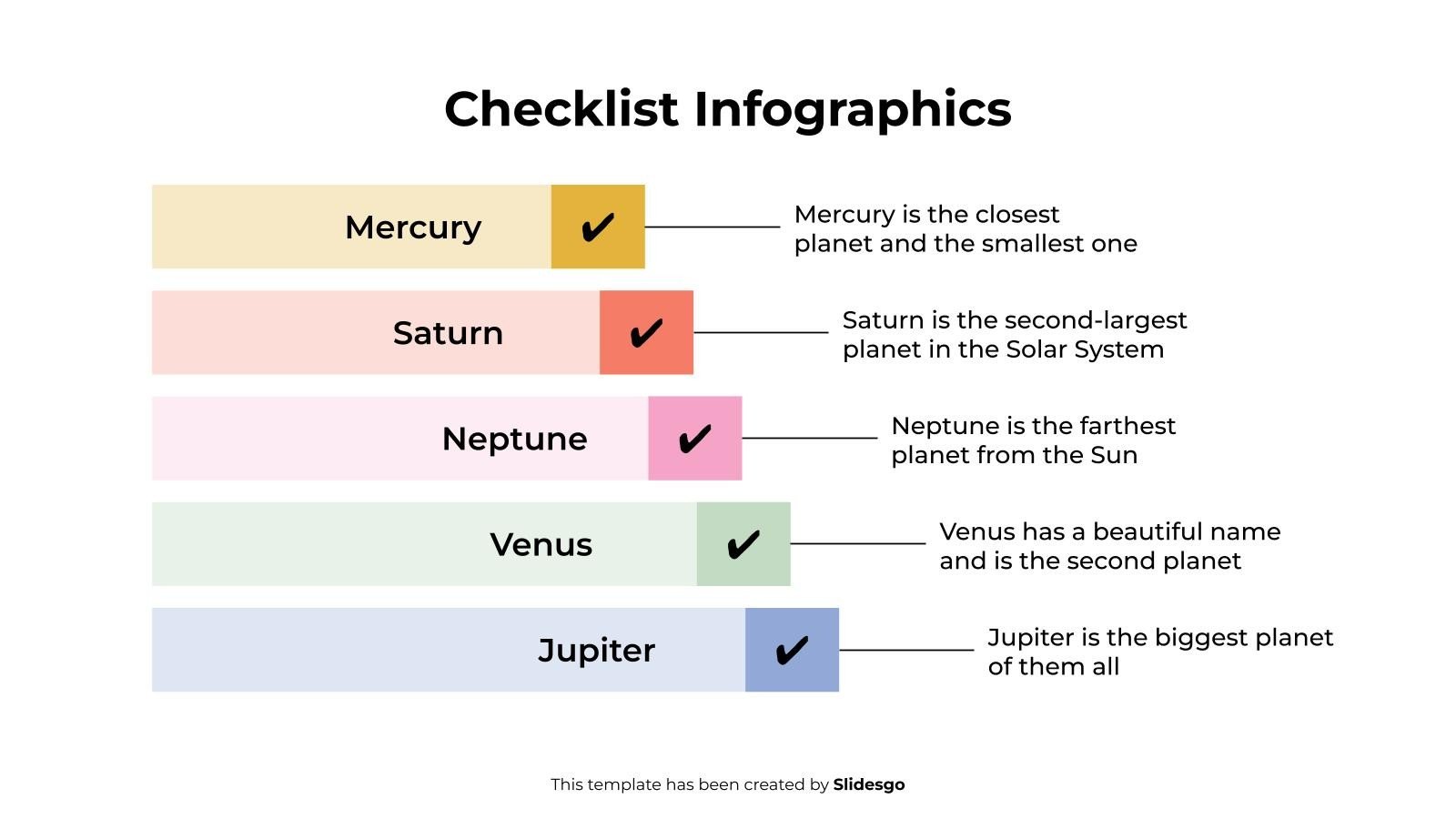 Checklist Infographics Template