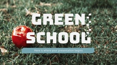 Green School Google Slides Theme and PowerPoint Template