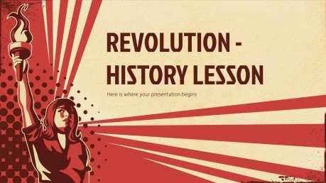 Revolution - History Lesson Google Slides and PPT template