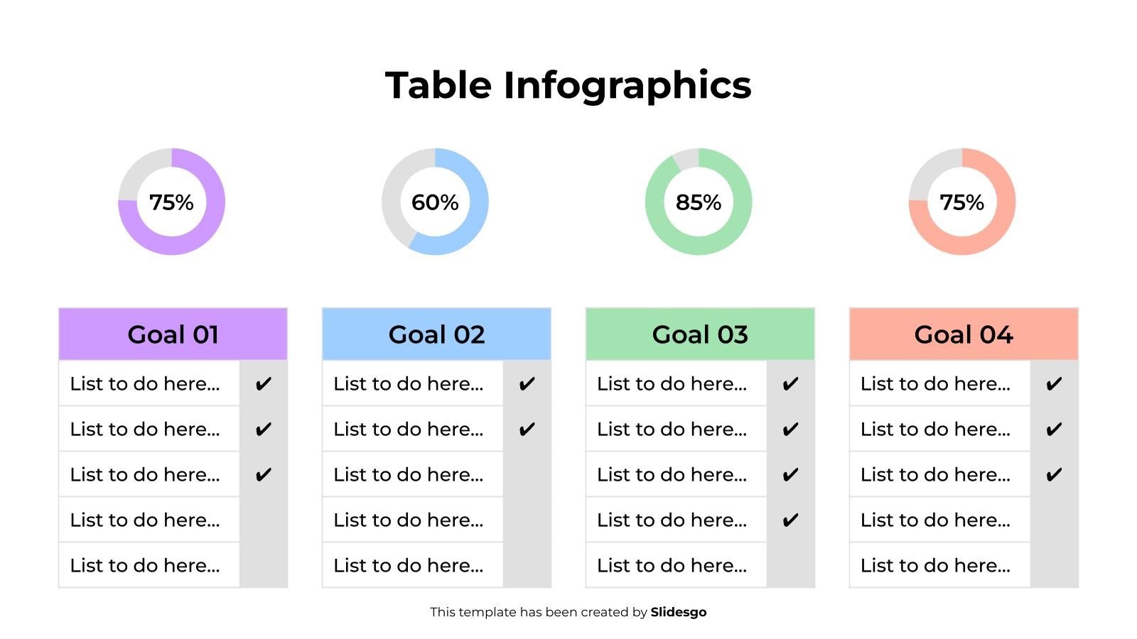 Table Infographics Template