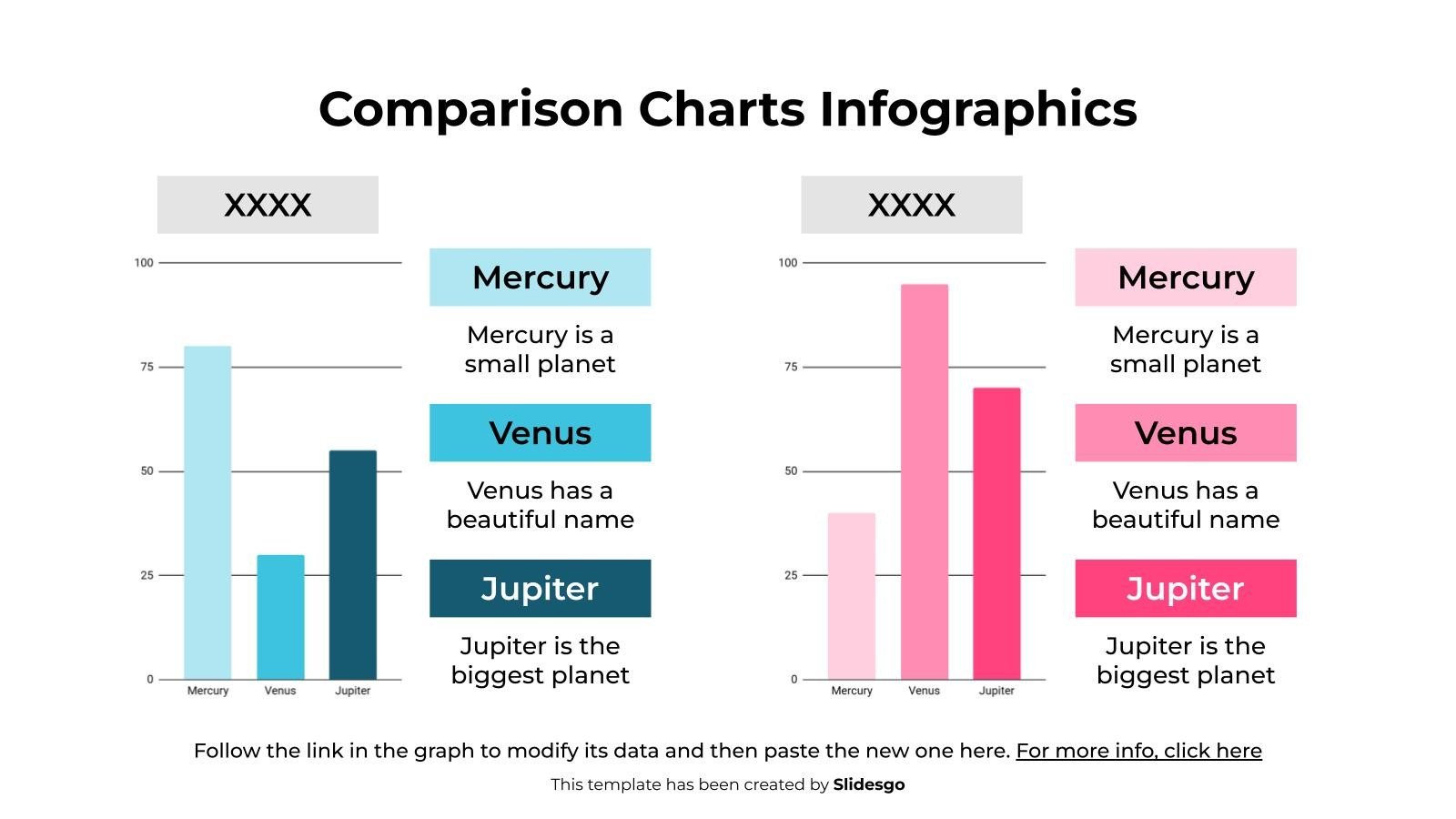 Comparison Charts Infographics Template
