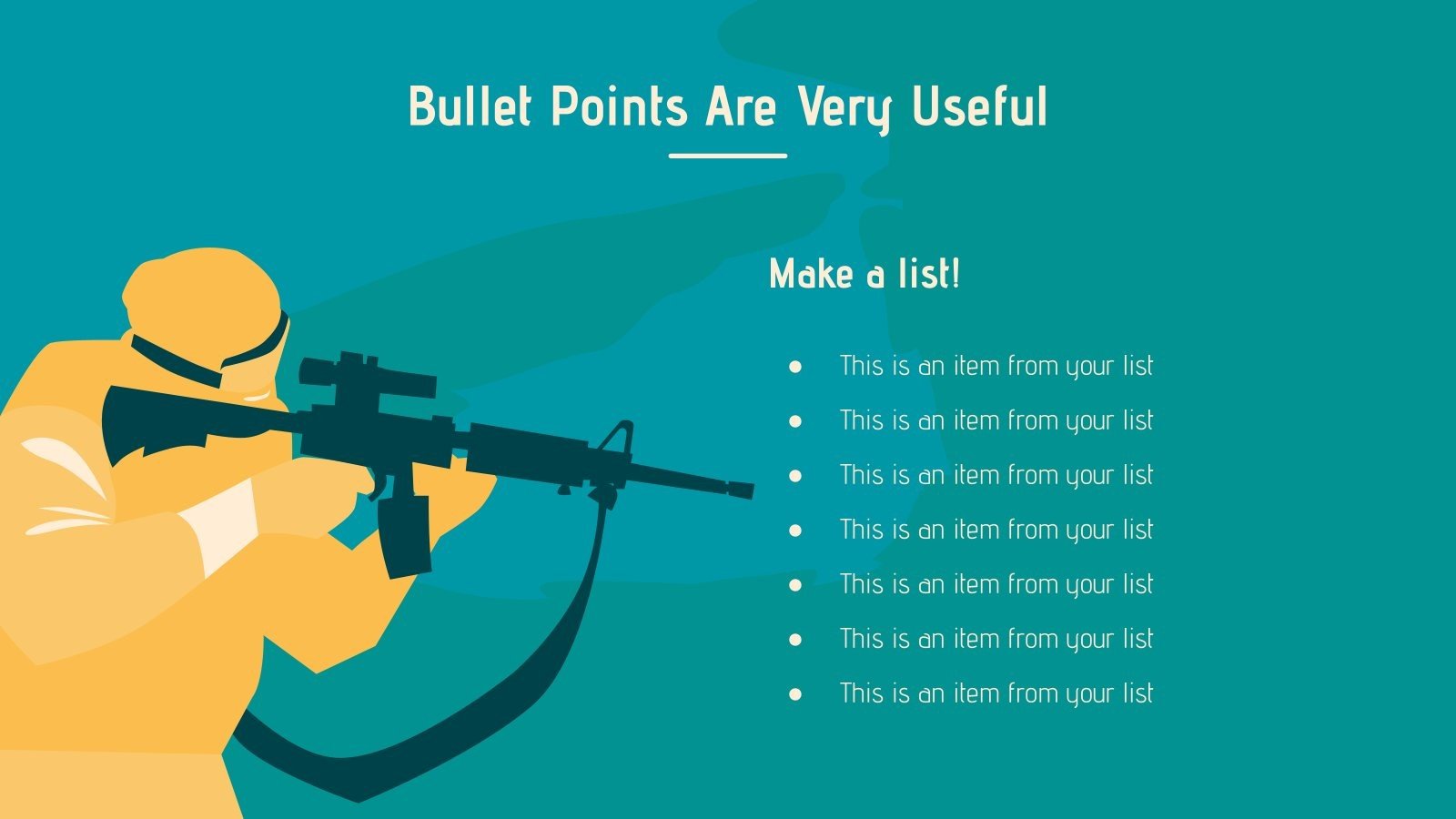 War Background Google Slides theme and PPT template