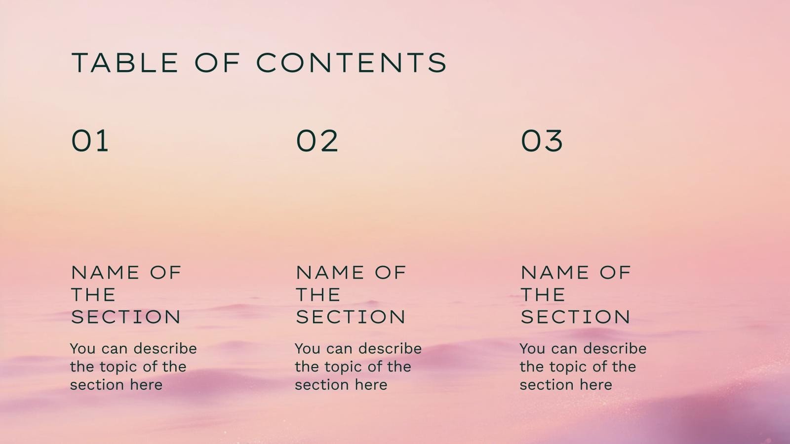 Calm Style Presentation