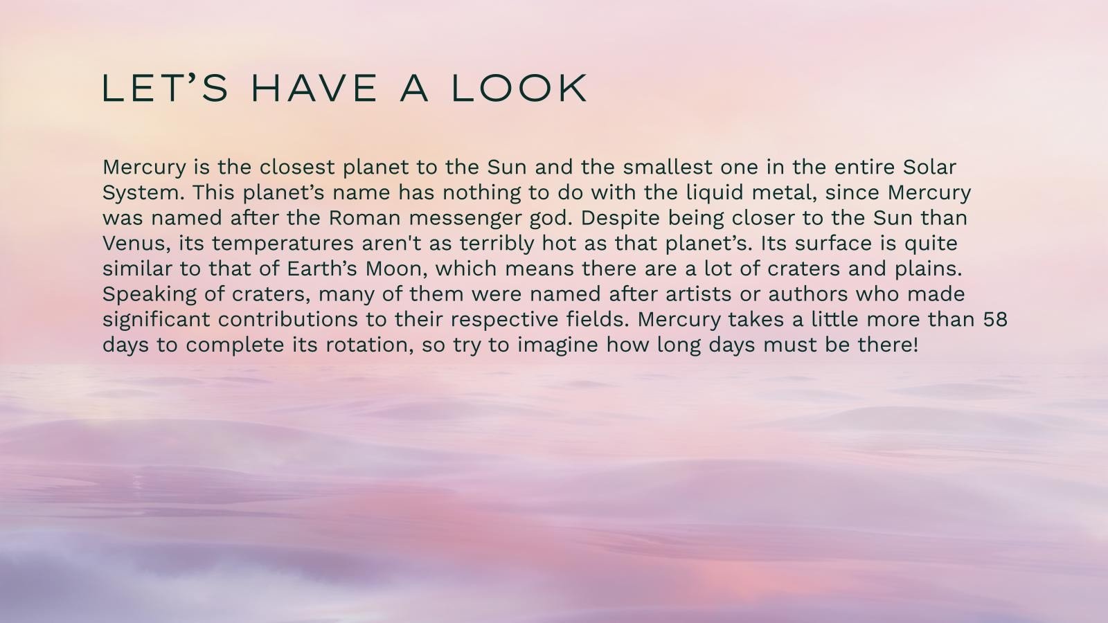 Calm Style Presentation