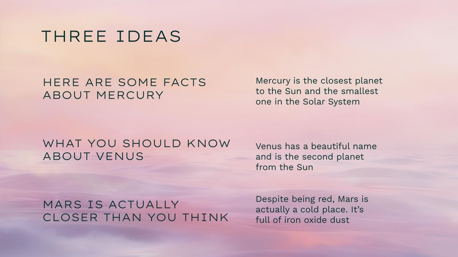 Calm Style Presentation