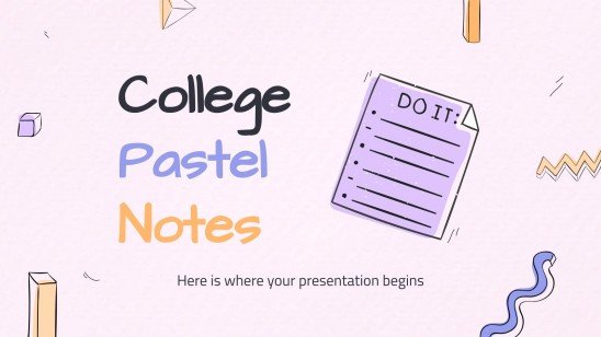 College Pastel Notes | Google Slides & PowerPoint template