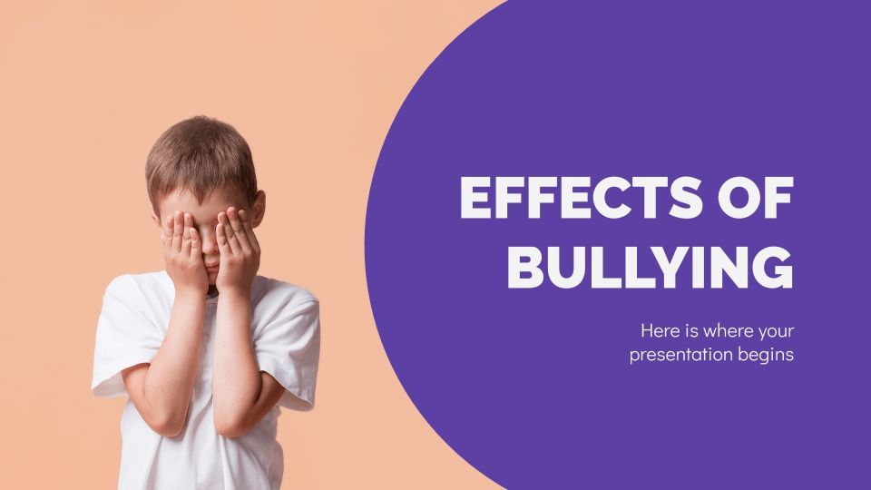 Plantillas gratis de Google Slides y PPT sobre el bullying