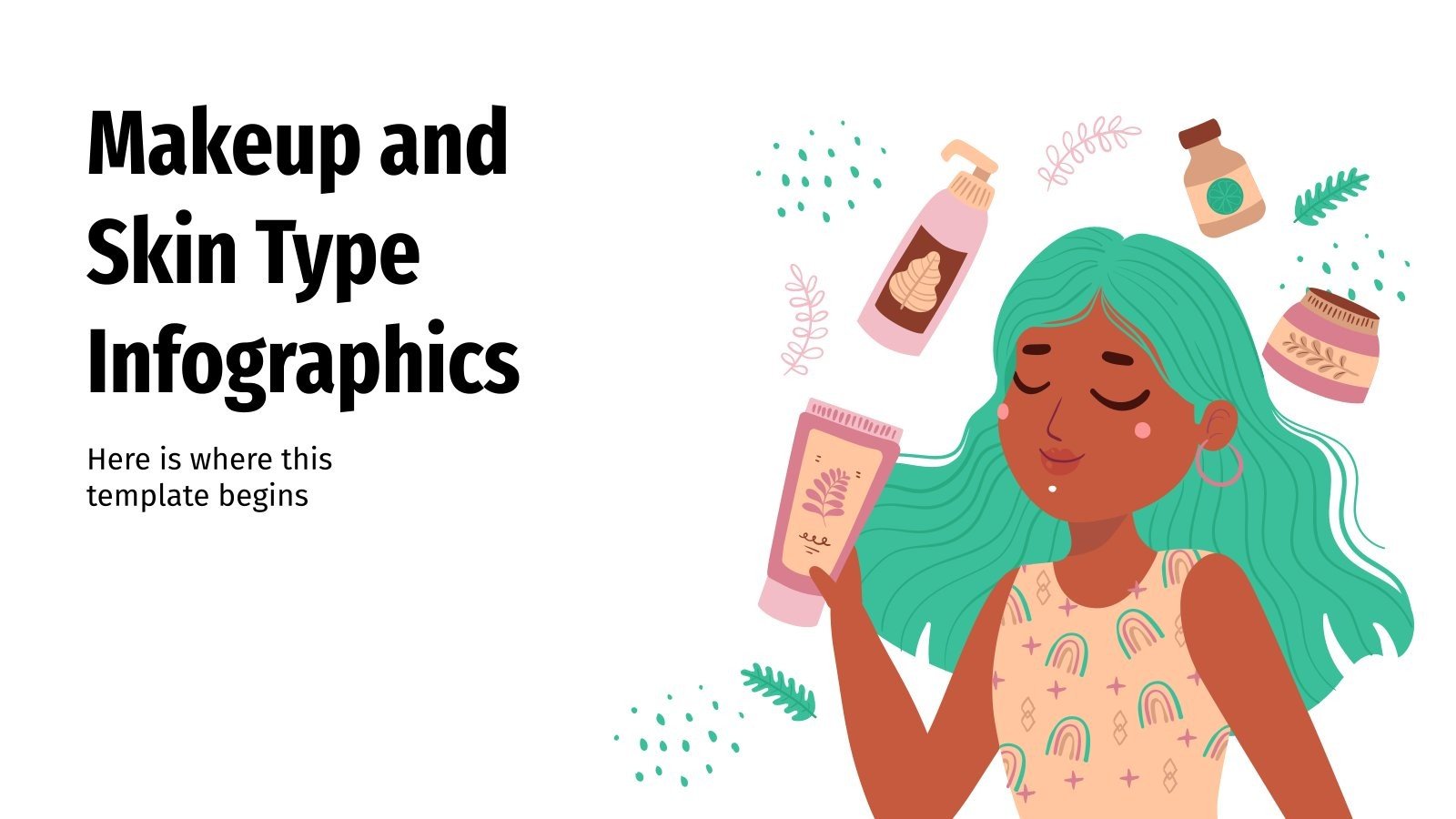 Makeup & Skin Type Infographics | Google Slides & PowerPoint