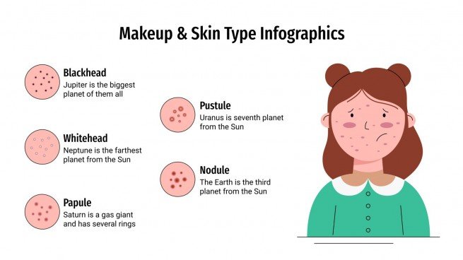Makeup & Skin Type Infographics | Google Slides & PowerPoint