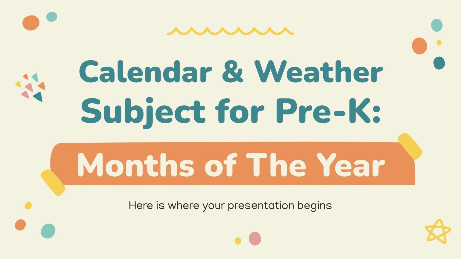 Free templates on Calendars & Weather for Google Slides & PPT