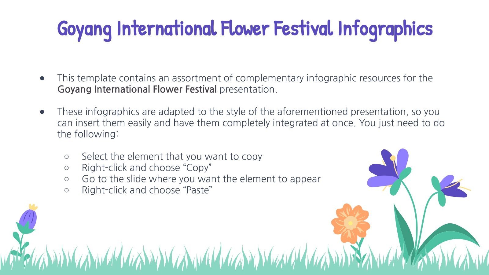 Goyang Flower Festival Infographics | Google Slides & PPT