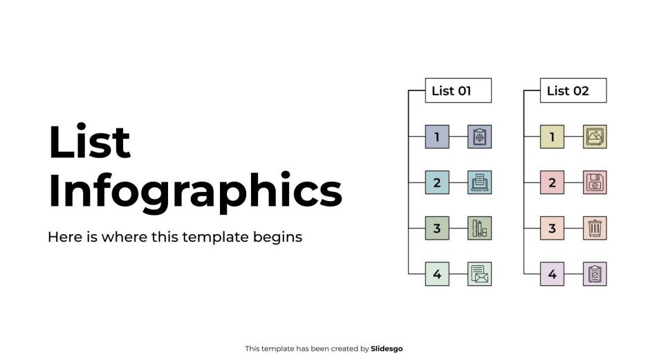 List Infographics Template