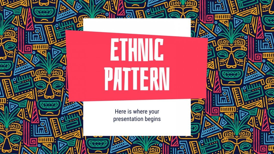 Ethnic Pattern Google Slides theme & PowerPoint template
