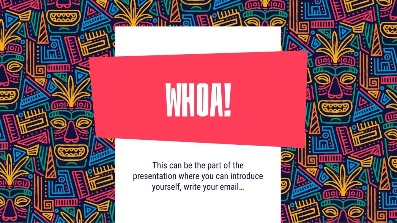 Ethnic Pattern Google Slides theme & PowerPoint template