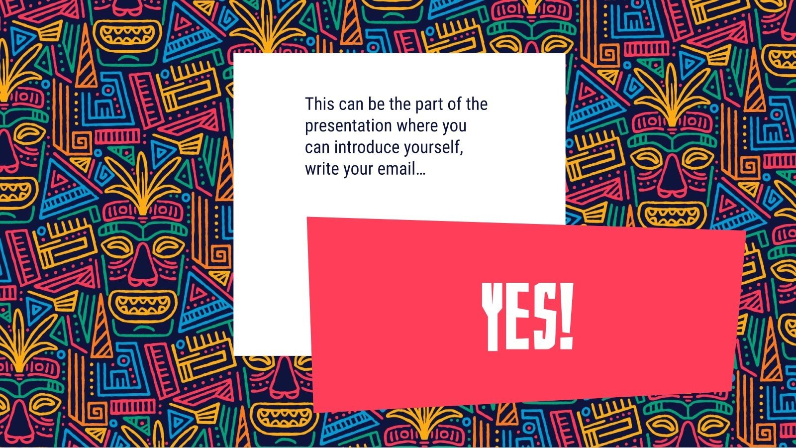 Ethnic Pattern Google Slides theme & PowerPoint template