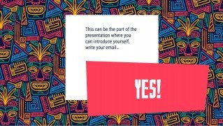 Ethnic Pattern Google Slides theme & PowerPoint template