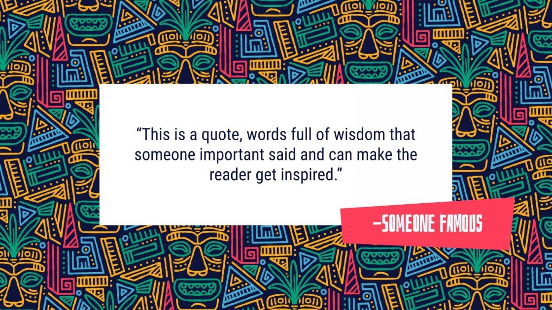 Ethnic Pattern Google Slides theme & PowerPoint template