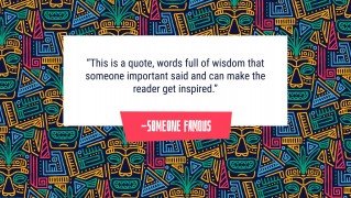 Ethnic Pattern Google Slides theme & PowerPoint template