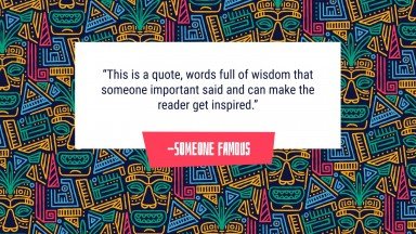 Ethnic Pattern Google Slides theme & PowerPoint template