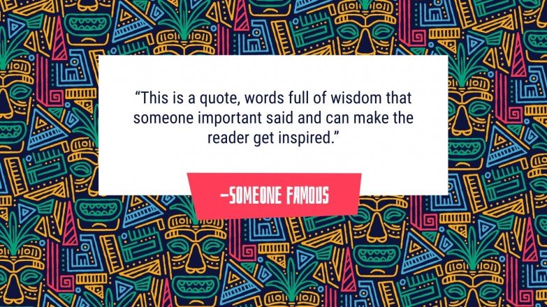 Ethnic Pattern Google Slides theme & PowerPoint template