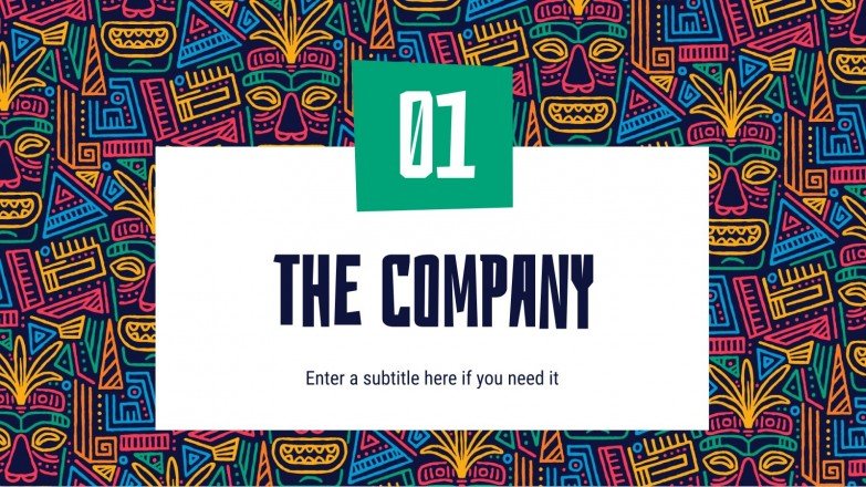 Ethnic Pattern Google Slides theme & PowerPoint template