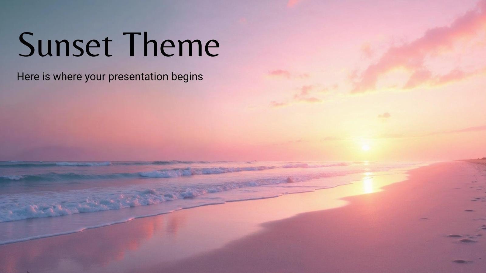 Free Sunset-themed templates for Google Slides & PowerPoint