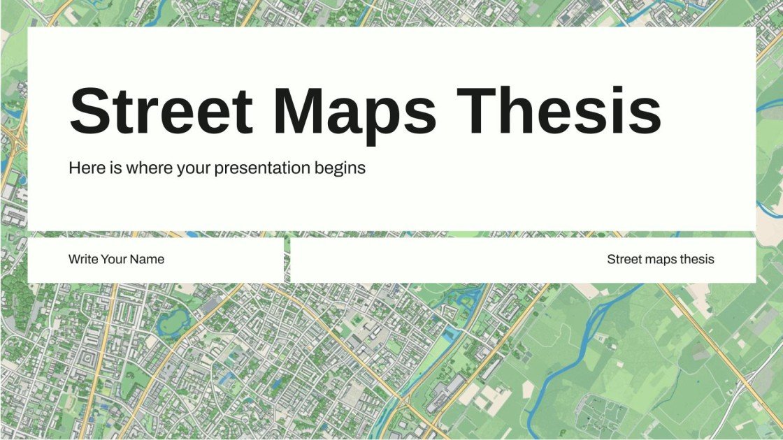 Street Maps Thesis Presentation