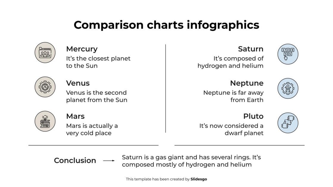 Comparison Charts Infographics Template
