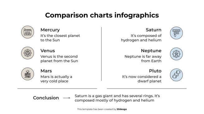 Comparison Charts Infographics Template