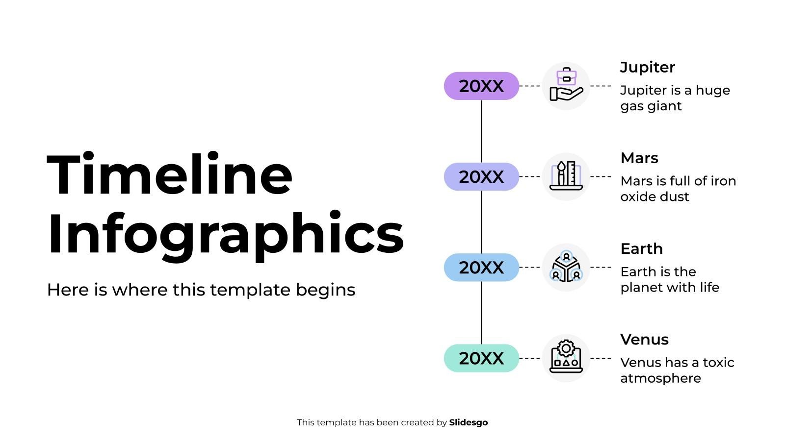 Timeline Infographics Template
