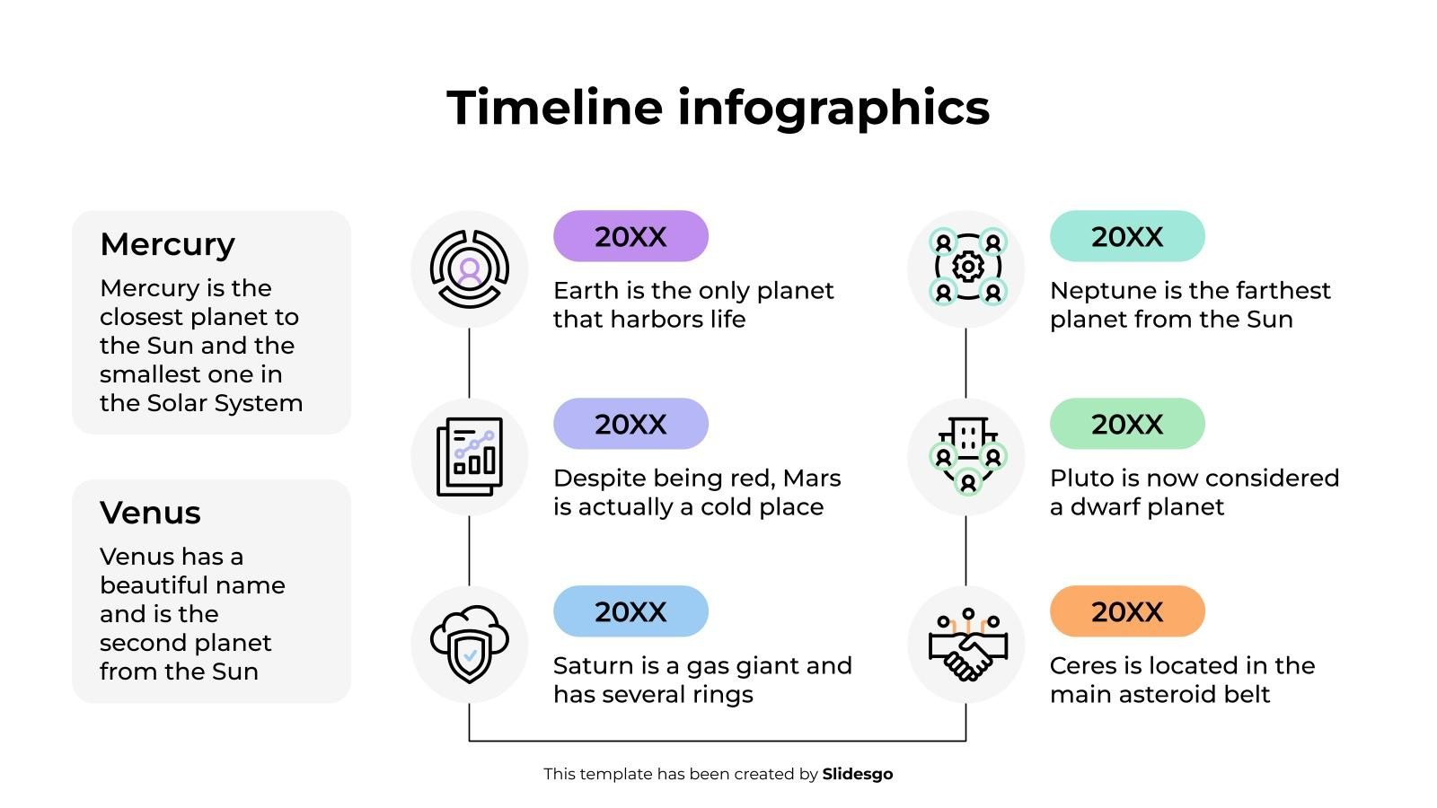 Timeline Infographics Template