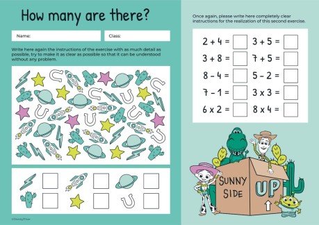 Apresentação Ficha de matemática de Toy Story