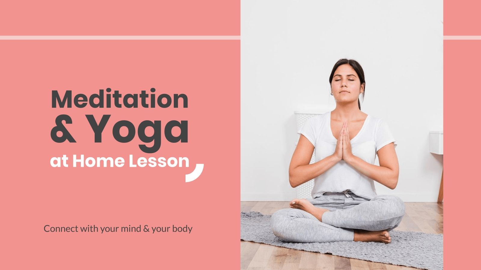 Meditation & Yoga at Home Google Slides and PPT Template