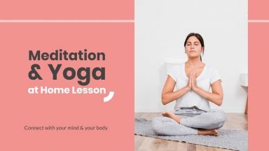 Meditation & Yoga at Home Google Slides and PPT Template