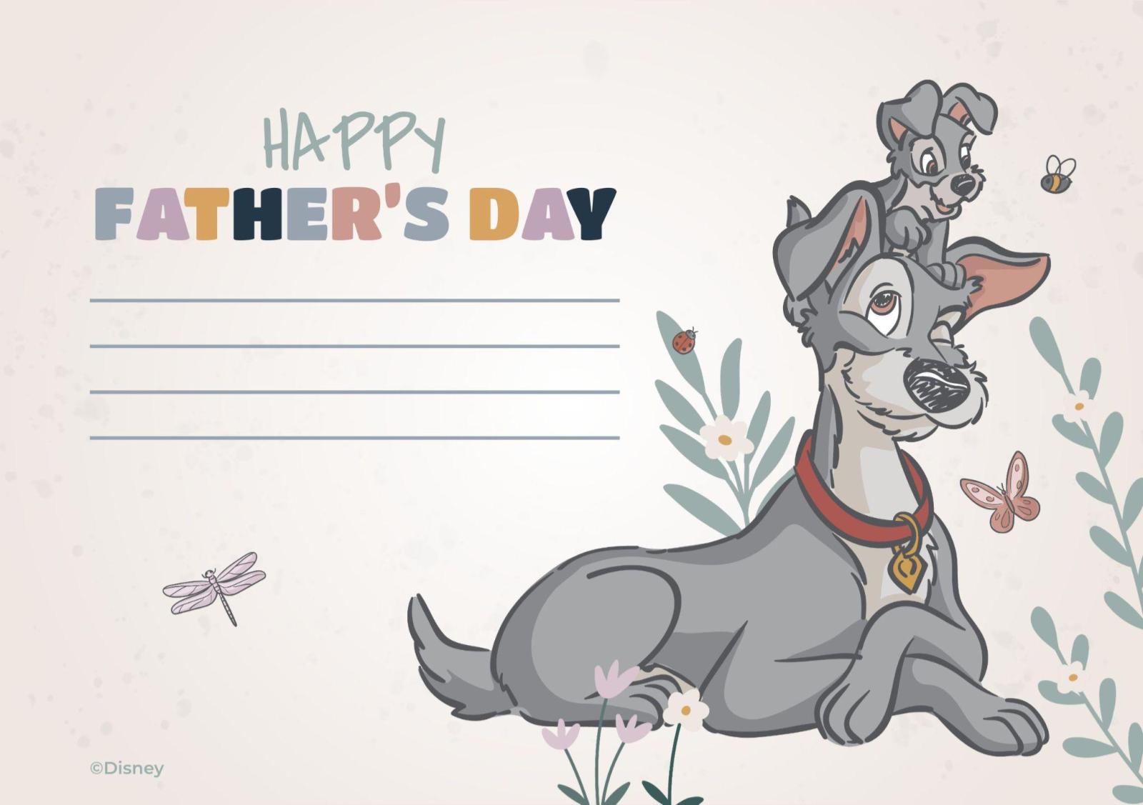 Lady and the Tramp Father's Day Card Presentation