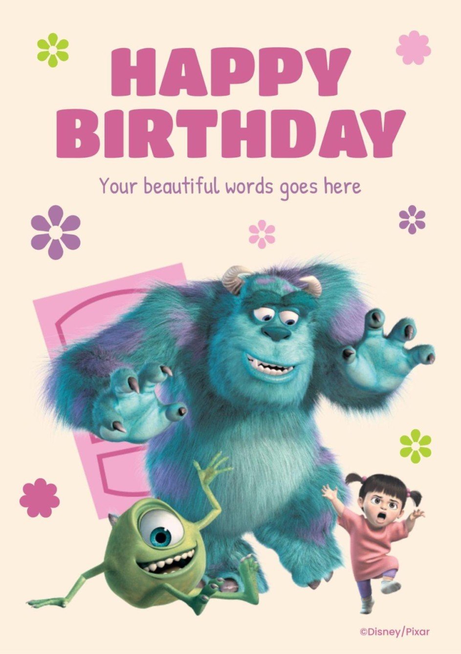 Monsters Happy Birthday Card Presentation