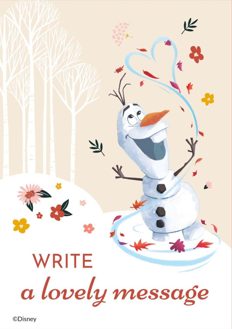Olaf Frozen Valentine's day Card Presentation