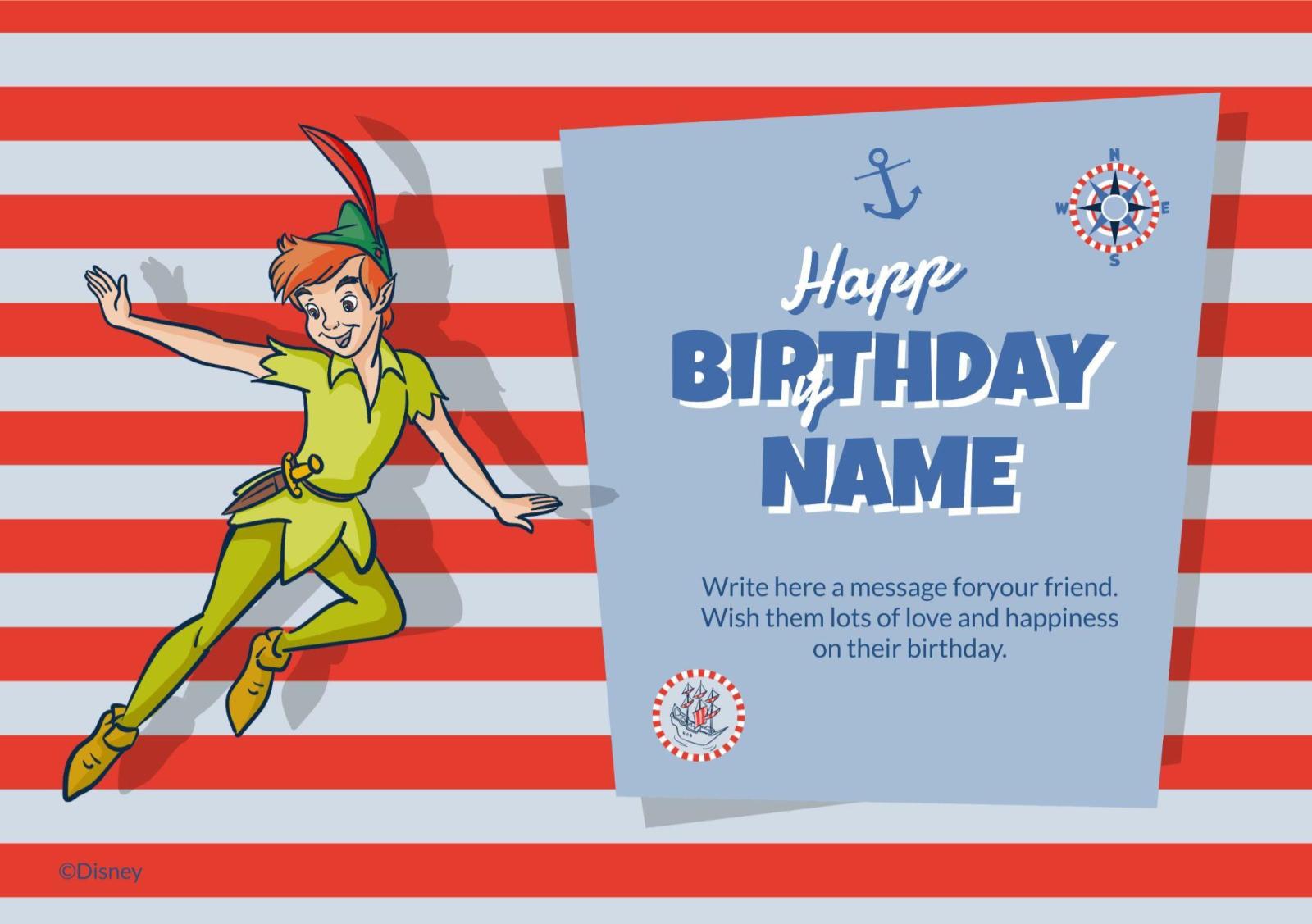 Peter Pan Birthday Sign Peter Pan Banner Neverland Banner Peter Pan