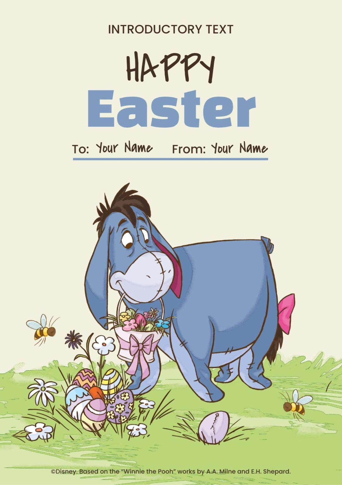 Winnie The Pooh Easter Wallpaper