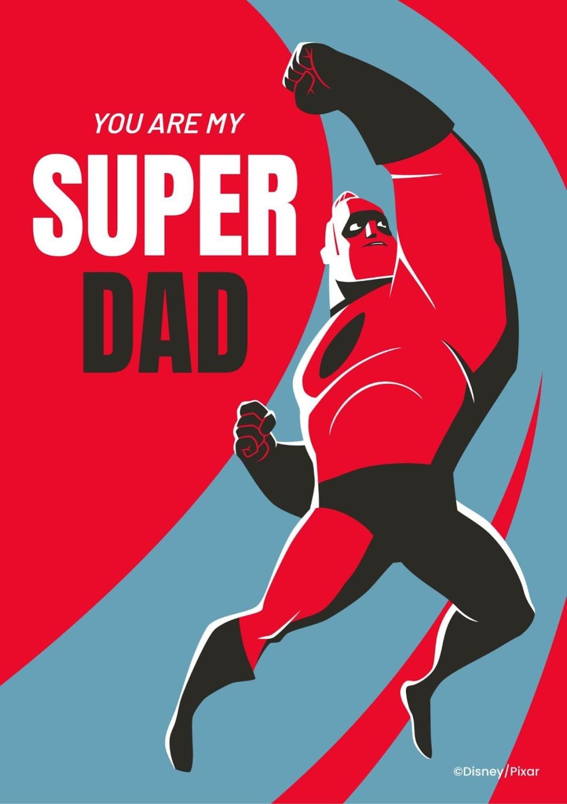 Mr Incredible Father's Day Card Presentation