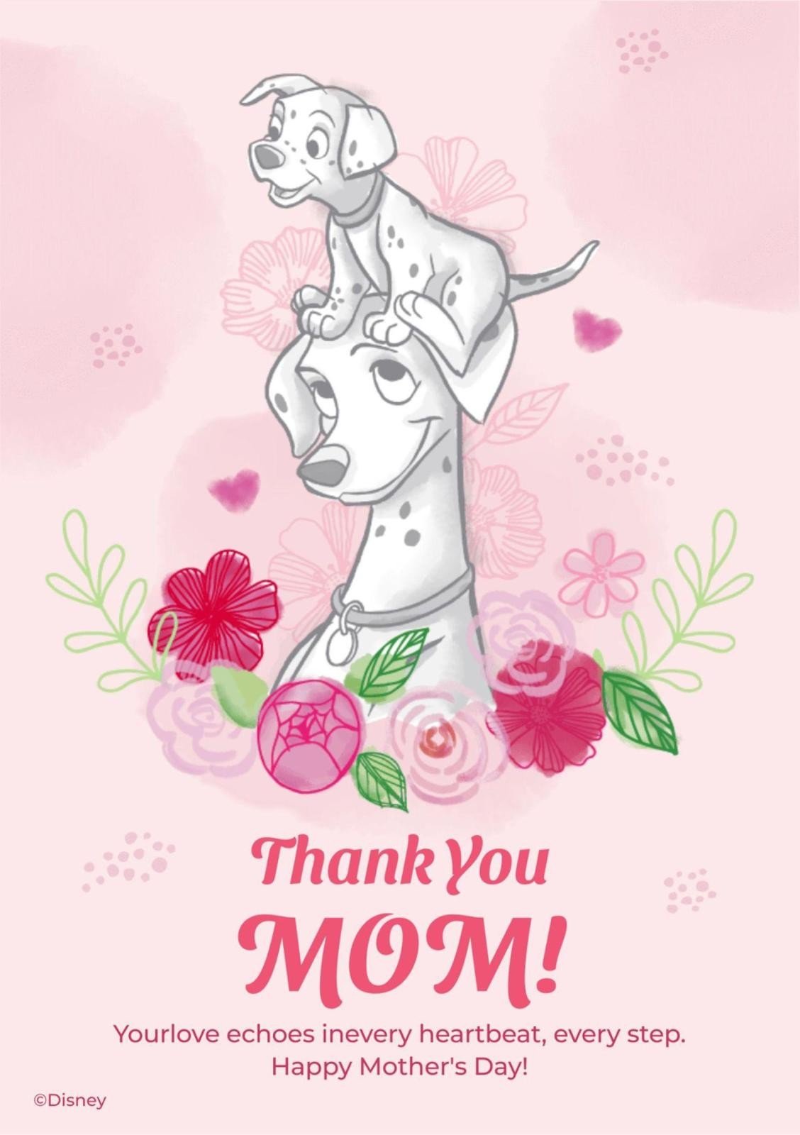 101 Dalmatians Mother's Day Card Presentation