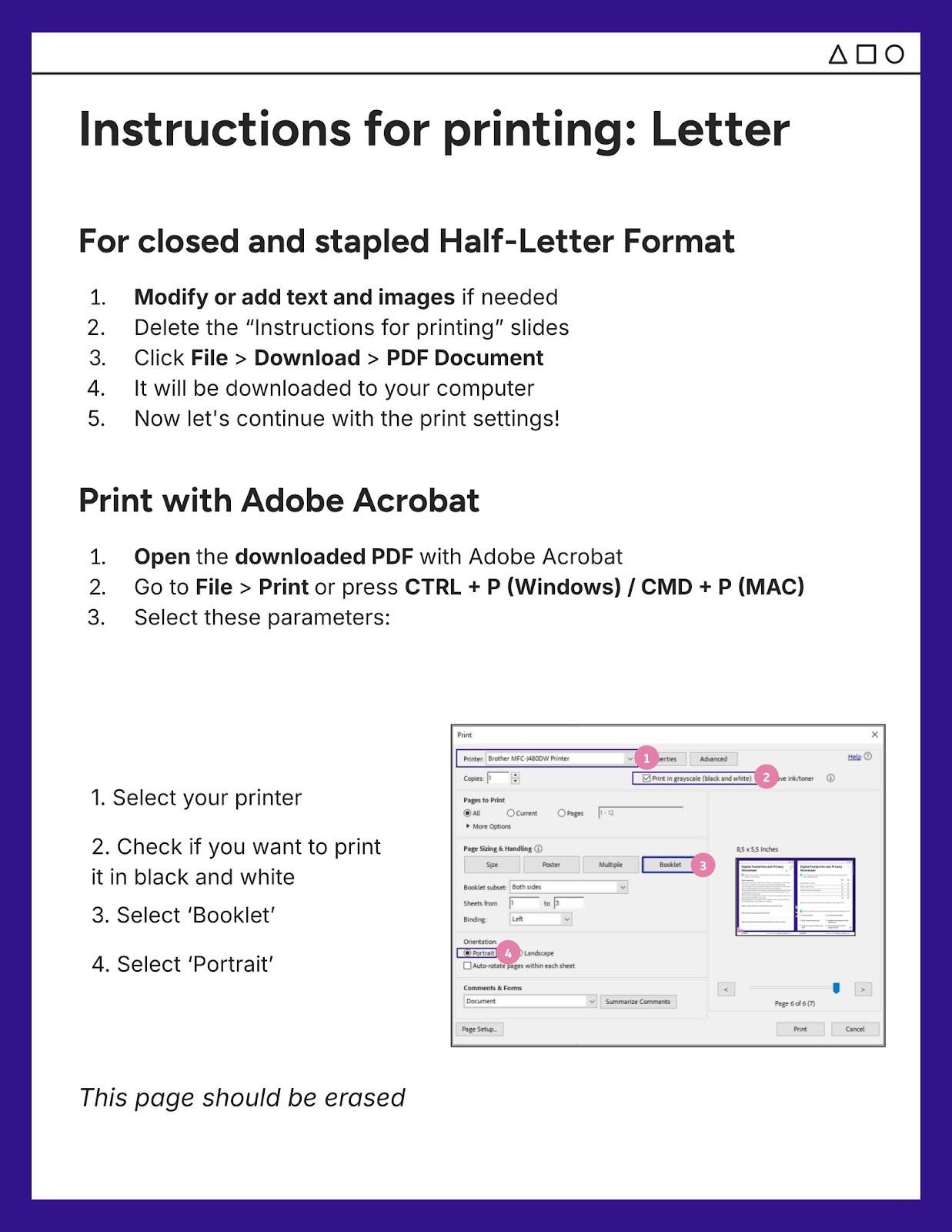 Digital Footprints and Privacy Worksheet Presentation