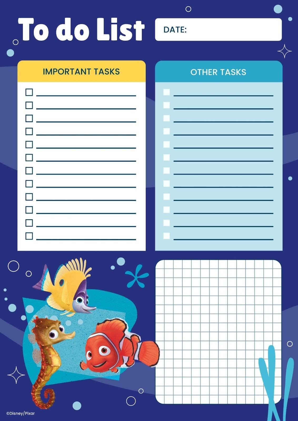 Finding Nemo List Presentation