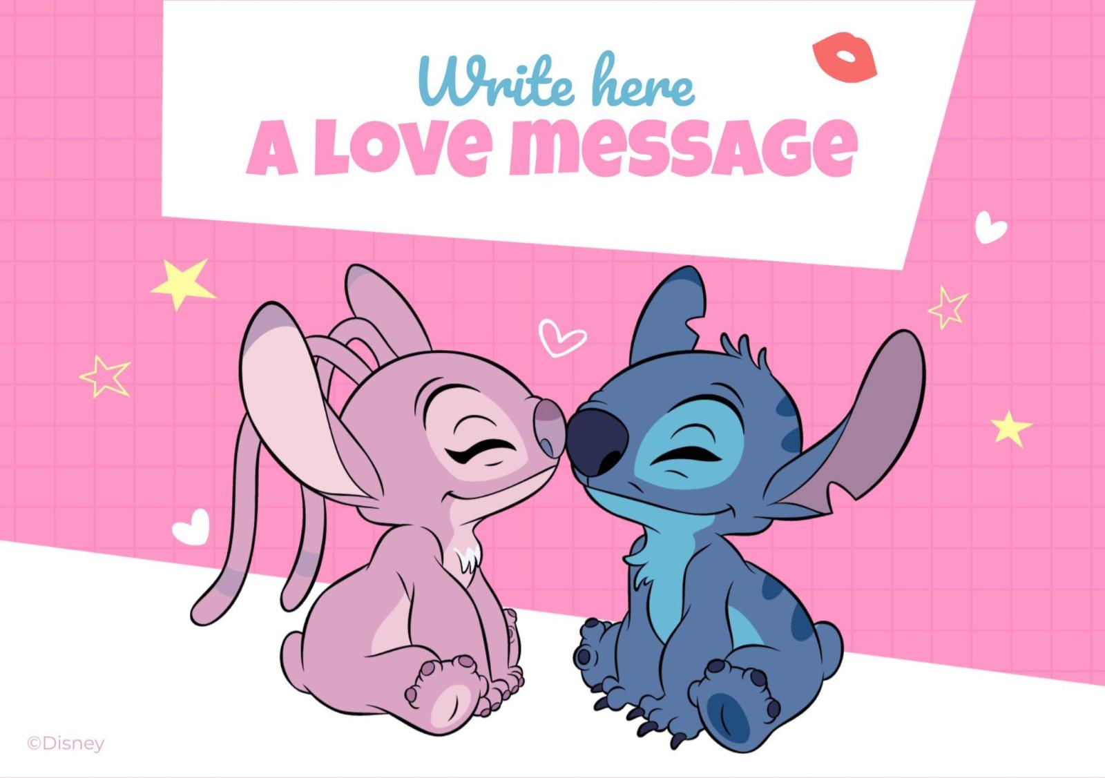 Stitch Happy Valentine's Day Card Presentation