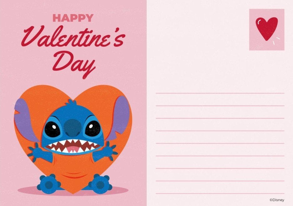 Lilo And Stitch Valentines Day Card Presentation