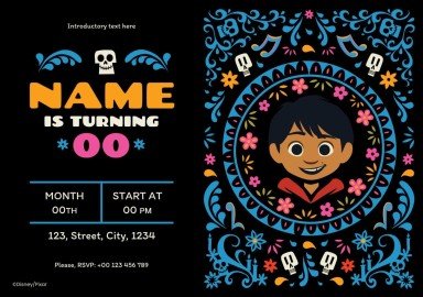 Coco Birthday Invitation Presentation