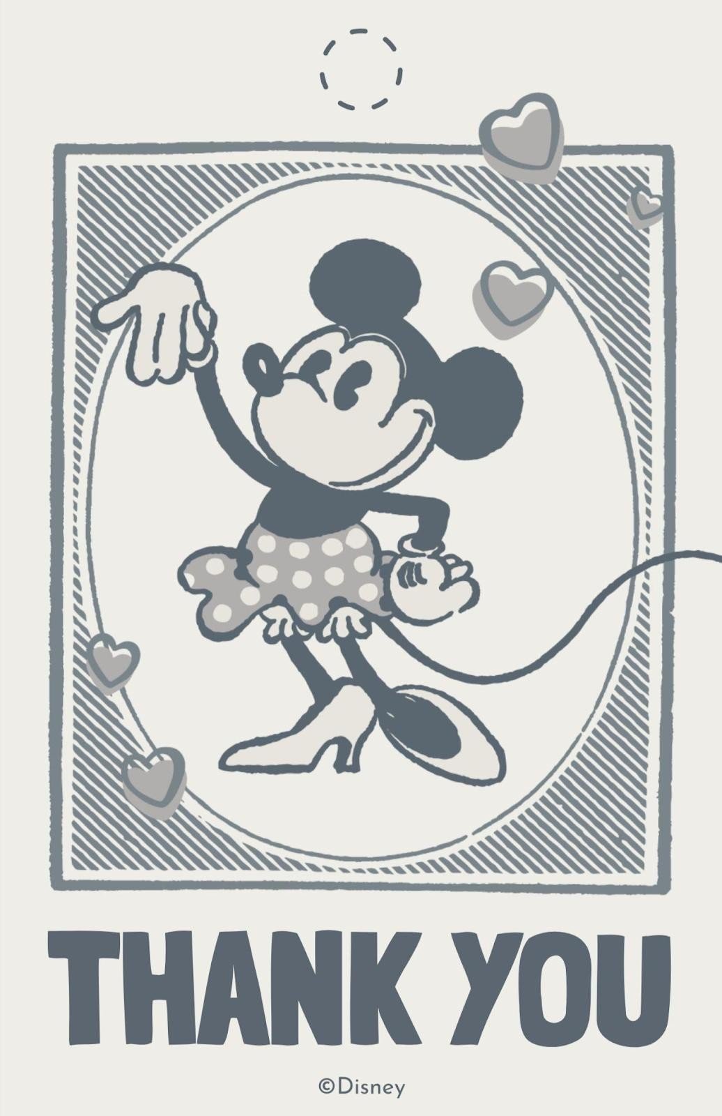 Vintage Minnie Mouse Gift Tag Presentation